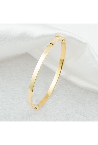 Bilezikci Taşsız Düz Klasik 14 Ayar Altın Bilezik Bilezikci Taşsız Düz Klasik 14 Ayar Altın Bilezik