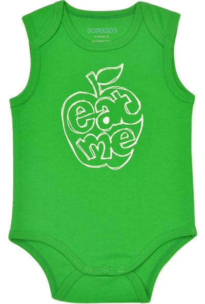 Popique Organics Eat Me Kolsuz Yeşil Organik Body Popique Organics Eat Me Kolsuz Yeşil Organik Body