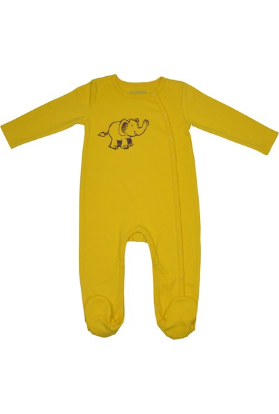 Popique Organics Fil Sketch Sarı Organik Tulum Popique Organics Fil Sketch Sarı Organik Tulum