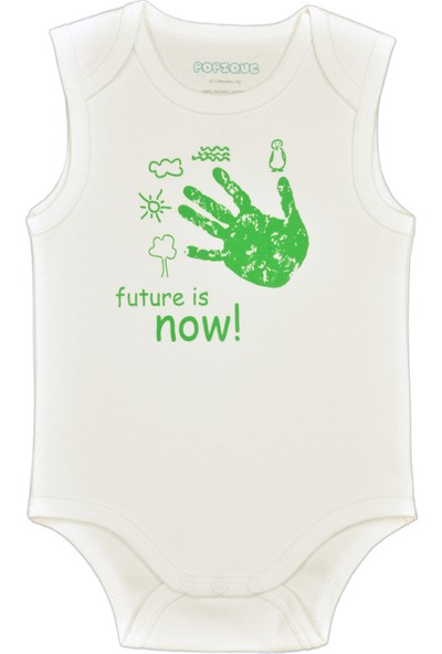 Popique Organics Future Is Now Kolsuz Beyaz - Yeşil Organik Body Popique Organics Future Is Now Kolsuz Beyaz - Yeşil Organik Body