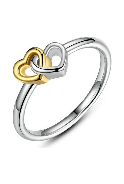 Ejoya Altın Kalpler Yüzük Ax520