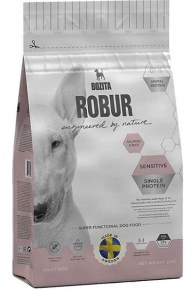 Robur Sensitive Single Protein Somonlu Köpek Maması 12,5 kg