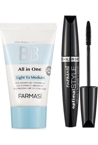 Farmasi Bb Krem Açıktan Ortaya 50 ml + Optımal Styla Maskara