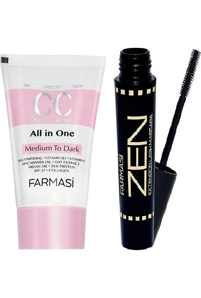 Farmasi Cc Krem 50 ml Ortadan Koyuya +Zen Maskara 8 ml Farmasi Cc Krem 50 ml Ortadan Koyuya +Zen Maskara 8 ml