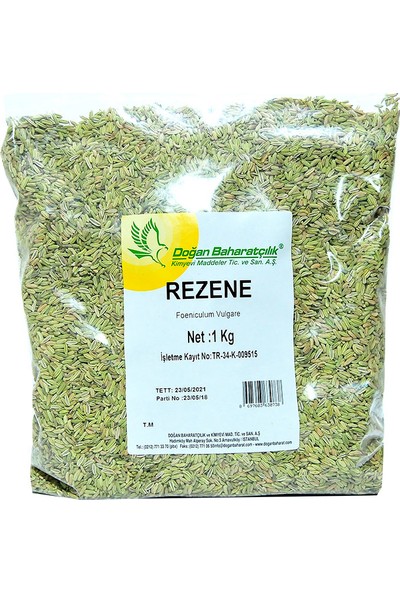 Doğan Baharat Rezene Tohumu 1 kg Doğan Baharat Rezene Tohumu 1 kg