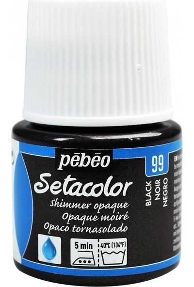Pebeo Setacolor Shimmer Parlak Opak Kumaş Boyası 45Ml N:99 Black Pebeo Setacolor Shimmer Parlak Opak Kumaş Boyası 45Ml N:99 Black