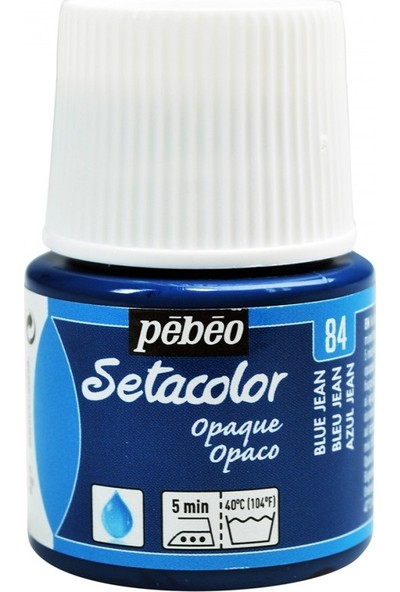 Pebeo Setacolor Opak Kumaş Boyası 45Ml N:84 Blue Jean Pebeo Setacolor Opak Kumaş Boyası 45Ml N:84 Blue Jean