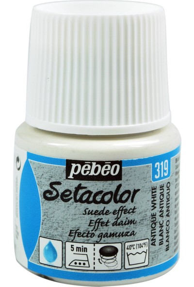 Pebeo Setacolor Suede Effect Kumaş Boyası 45Ml N:319 Antique White Pebeo Setacolor Suede Effect Kumaş Boyası 45Ml N:319 Antique White