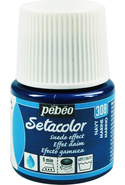 Pebeo Setacolor Suede Effect Kumaş Boyası 45Ml N:308 Navy Pebeo Setacolor Suede Effect Kumaş Boyası 45Ml N:308 Navy
