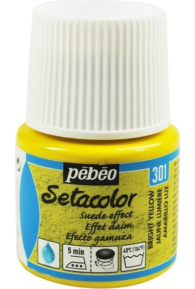 Pebeo Setacolor Suede Effect Kumaş Boyası 45Ml N:301 Bright Yellow Pebeo Setacolor Suede Effect Kumaş Boyası 45Ml N:301 Bright Yellow