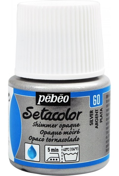 Pebeo Setacolor Shimmer Parlak Opak Kumaş Boyası 45Ml N:60 Silver Pebeo Setacolor Shimmer Parlak Opak Kumaş Boyası 45Ml N:60 Silver