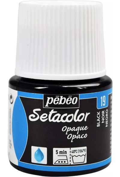 Pebeo Setacolor Light Fabrics Kumaş Boyası 45Ml N:19 Black Pebeo Setacolor Light Fabrics Kumaş Boyası 45Ml N:19 Black