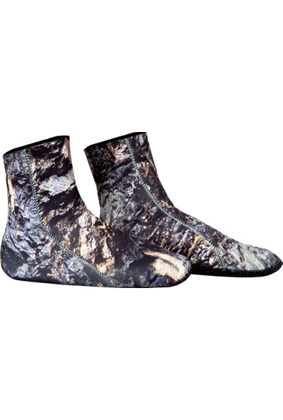 Subzero Stone 3mm 3D Rock Kamuflaj Jarse Dalış Çorabı