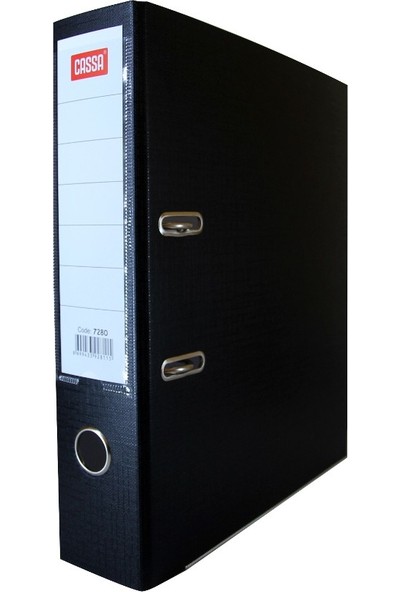 Cassa Plastik Klasör Geniş Siyah Renk 10 Adet