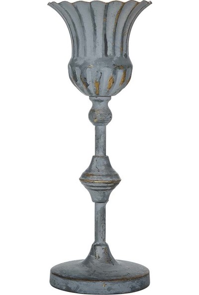 Vitale Sahara Bronz Metal Ayaklı Lale Vazo Büyük Boy