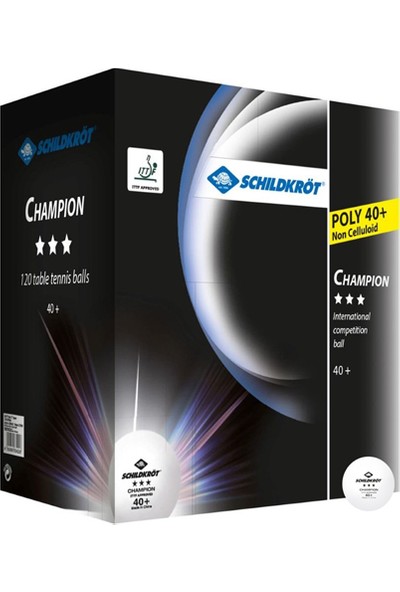 Donic 608542 Schildkröt ITTF Onaylı 3 Yıldız 40+ Maç Topu 120 li Kutu