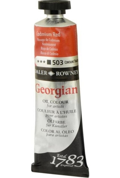 Daler Rowney Yağlı Boya Georgıan 38Ml-502 Cadmıum Red Hue Daler Rowney Yağlı Boya Georgıan 38Ml-502 Cadmıum Red Hue