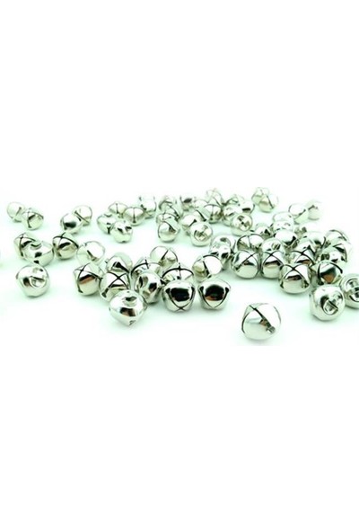 Elite Zil 50 Adet Kulplu Çıngırak Çan Zil Gümüş 2 cm Elite Zil 50 Adet Kulplu Çıngırak Çan Zil Gümüş 2 cm