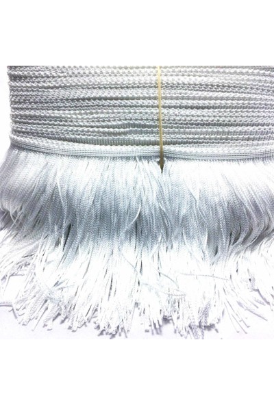 Brode Beyaz Saçak Püskül İşleme Şerit 15 cm Brode Beyaz Saçak Püskül İşleme Şerit 15 cm