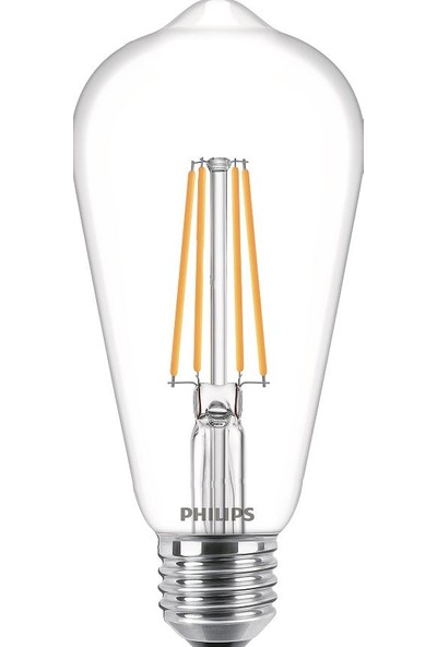 Philips LED Filament 6-60W 2700K Sarı Işık E27 Normal Duy ST64 Philips LED Filament 6-60W 2700K Sarı Işık E27 Normal Duy ST64