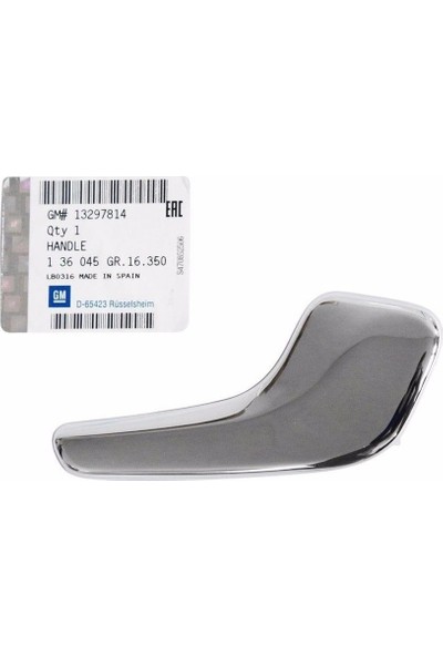Gm Opel Corsa D Ön Sağ Kapı İç Açma Kolu Krom Gm Opel Corsa D Ön Sağ Kapı İç Açma Kolu Krom