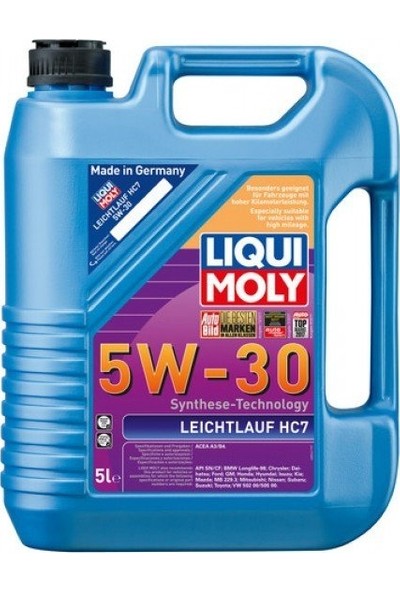 Liqui Moly Leichtlauf HC7 5W-30 5 Litre Motor Yağı ( Üretim Yılı: 2021 ) Liqui Moly Leichtlauf HC7 5W-30 5 Litre Motor Yağı ( Üretim Yılı: 2021 )