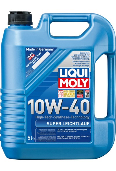 Liqui Moly Super Leichtlauf 10W-40 5 Litre Motor Yağı ( Üretim Yılı: 2021 ) Liqui Moly Super Leichtlauf 10W-40 5 Litre Motor Yağı ( Üretim Yılı: 2021 )