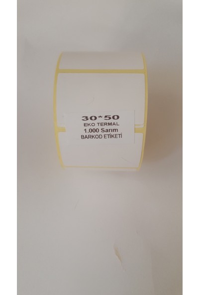 Özsaraç Etiket Barkod Etiketi Eko Termal 30X50