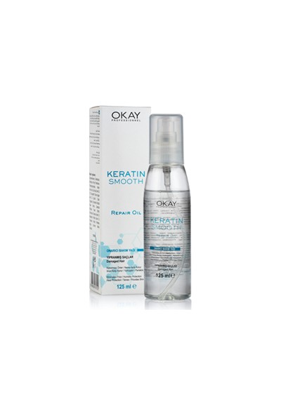Okay Keratin Smooth Onarıcı Bakım Yağı 125 ml Okay Keratin Smooth Onarıcı Bakım Yağı 125 ml