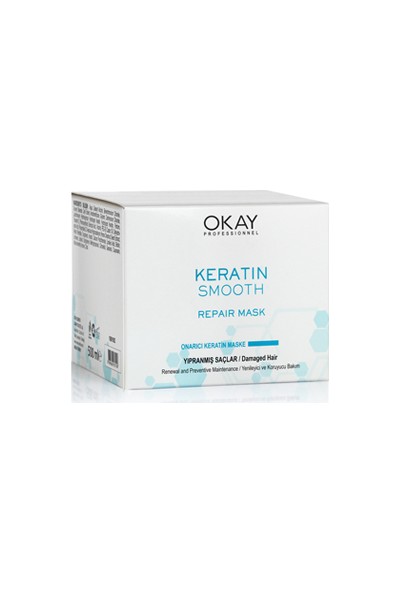 Okay Keratin Smooth Onarıcı Saç Maskesi 500 ml Okay Keratin Smooth Onarıcı Saç Maskesi 500 ml