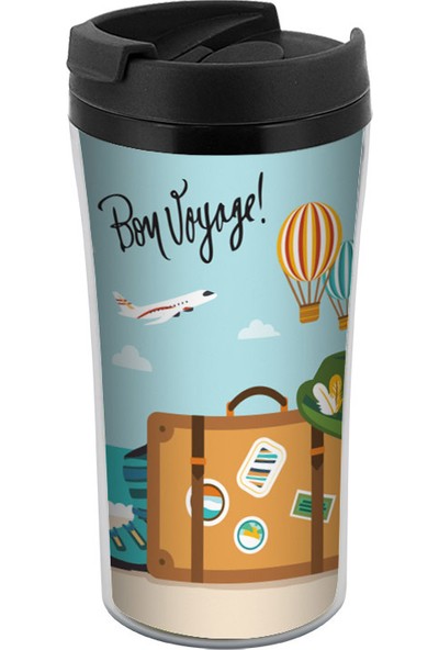 Allmug İç Dış Plastik Termos -Bon Voyage ! Allmug İç Dış Plastik Termos -Bon Voyage !