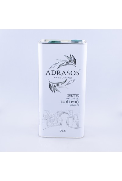 Adrasos Naturel Sızma Zeytinyağı 5lt
