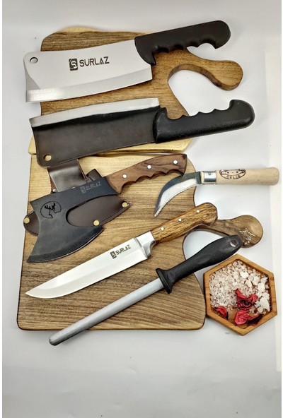 Prolaz Profesyonel Kasap Bıçak Seti Bıçkı Hediyeli Prolaz Profesyonel Kasap Bıçak Seti Bıçkı Hediyeli