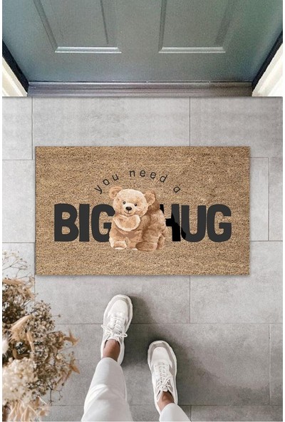 Anasons Dekoratif Dijital Big Hug Ayıcık Bej Kapı Paspası Dış Mekan Paspas PS990 Anasons Dekoratif Dijital Big Hug Ayıcık Bej Kapı Paspası Dış Mekan Paspas PS990