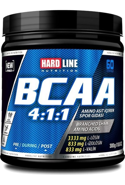 Hardline 4:1:1 Bcaa 300 G Aromasız Powder Bcaa Hardline 4:1:1 Bcaa 300 G Aromasız Powder Bcaa