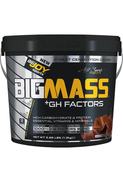 Bigjoy Sports Bigmass Gh Factors 1.2kg Karbonhidrat Tozu Çikolata Bigjoy Sports Bigmass Gh Factors 1.2kg Karbonhidrat Tozu Çikolata