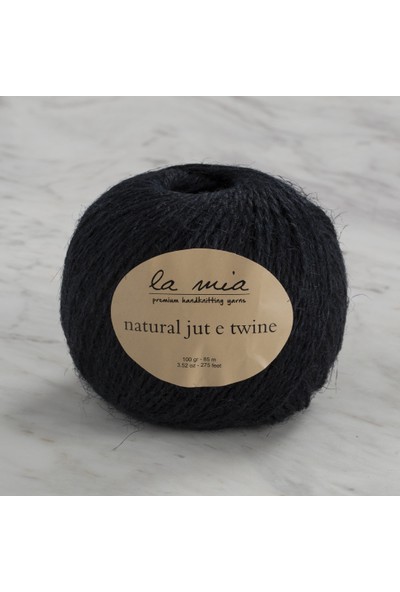 La Mia Natural Jute Twine 100 gr Siyah Jüt Ip - L213
