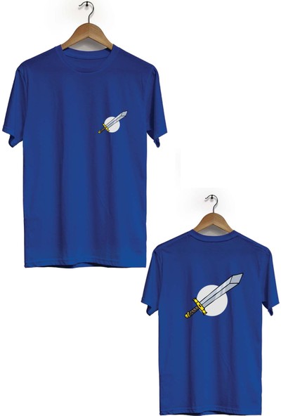 Hero Tasarım Kılıç Ön Arka Baskılı Kısa Kol Tişört BLL1306 Lacivert 3xl Hero Tasarım Kılıç Ön Arka Baskılı Kısa Kol Tişört BLL1306 Lacivert 3xl