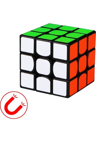 Moyu Qıyı M Serisi Manyetik Üç Katmanlar Küp Bulmaca Oyuncaklar Siyah (Yurt Dışından)