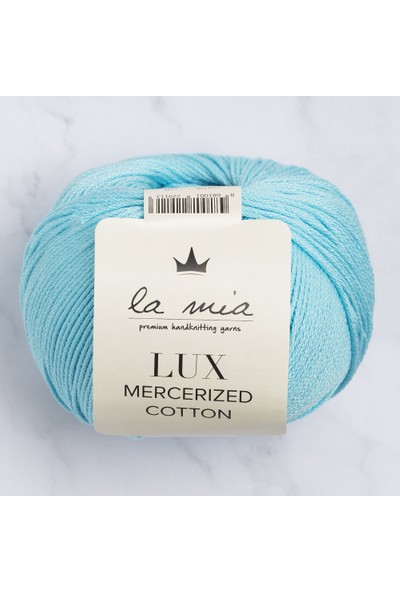 La Mia Lux Mercerized Cotton Cam Göbeği El Örgü Ipi - 123 La Mia Lux Mercerized Cotton Cam Göbeği El Örgü Ipi - 123