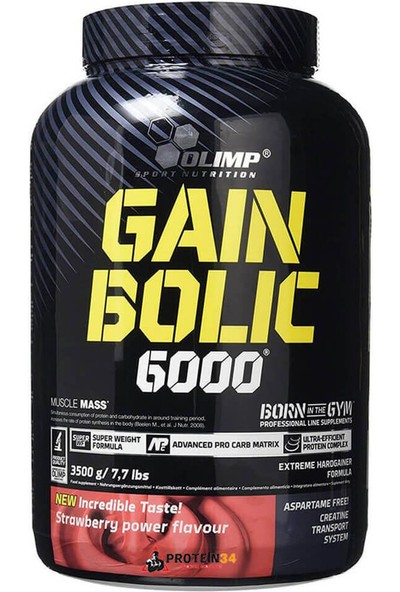Olimp Gain Bolic 6000 3500 gr Karbonhidrat Tozu Çilek Aromalı Olimp Gain Bolic 6000 3500 gr Karbonhidrat Tozu Çilek Aromalı