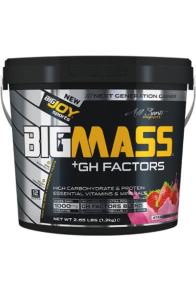 Bigjoy Sports Bigmass Gainer +Gh Factors 5000GR/ÇILEK