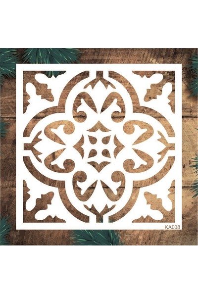 Stencil Tasarım KA038 Fayans Desen - Dekoratif Duvar, Eşya ve Fayans Boyama Şablonları 30X30 cm Stencil Tasarım KA038 Fayans Desen - Dekoratif Duvar, Eşya ve Fayans Boyama Şablonları 30X30 cm