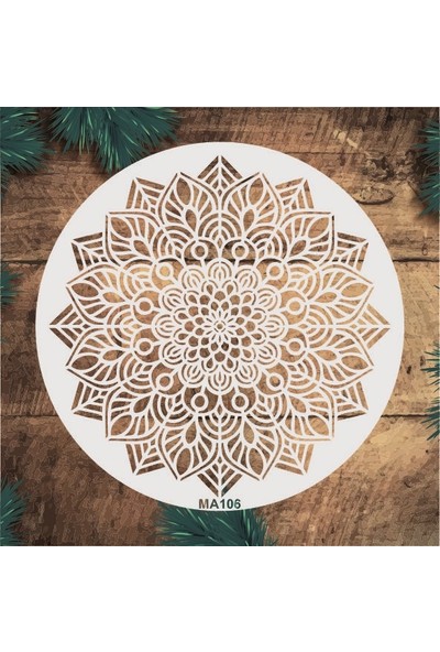 Stencil Tasarım MA106- Dekoratif Duvar ve Eşya Boyama Şablonları 50X50 cm Stencil Tasarım MA106- Dekoratif Duvar ve Eşya Boyama Şablonları 50X50 cm