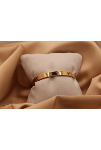 Ekru Accessorie Desenli Çelik Cartier Bileklik Ekru Accessorie Desenli Çelik Cartier Bileklik