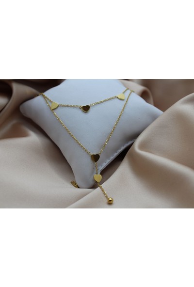 Ekru Accessorie Kalpli Çelik Kolye