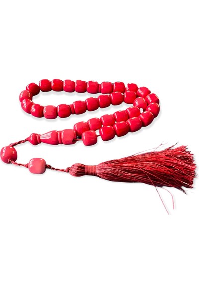 Piraye Pembe Iri Boy Sıkma Kehribar