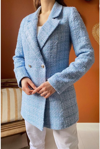 Elbee Tüvit Ceket - Mavi