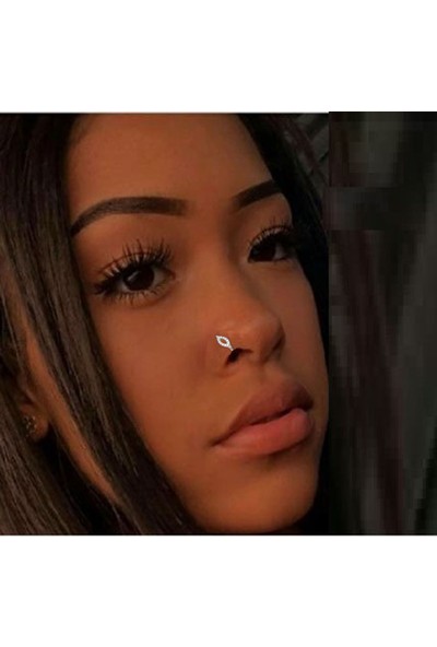 Begonia Accessories 925 Ayar Gümüş Çift Sıra Zirkon Taşlı Hızma