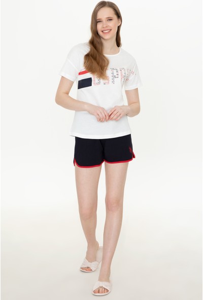 U.S. Polo Assn. Kadın Beyaz Pijama 50255829-VR019
